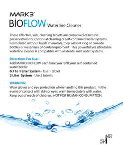 BioFlow Water Line Cleaner 60/bx. - MARK3® | Cargus International ...